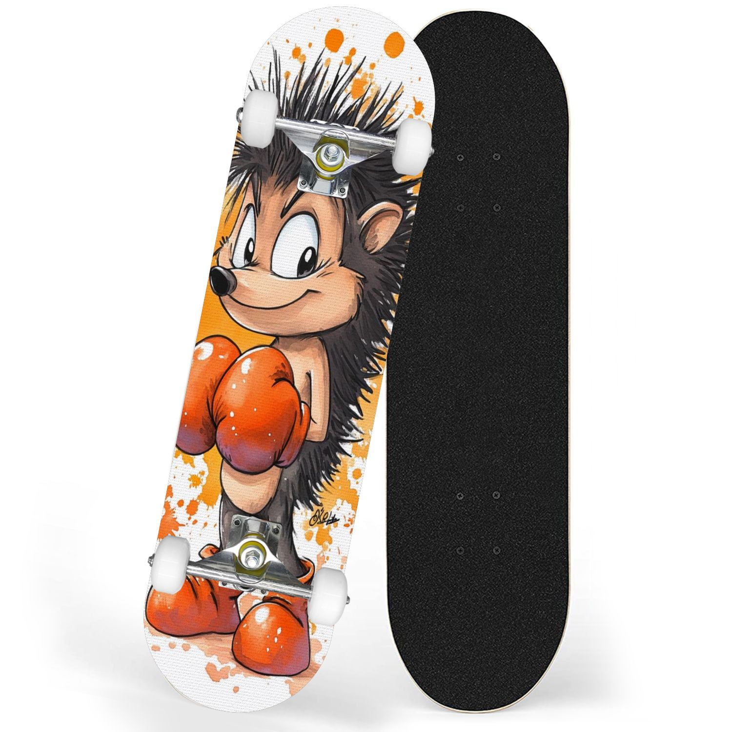 Complete Skateboards for Beginners,7 Layer Canadian Maple Double Kick ...