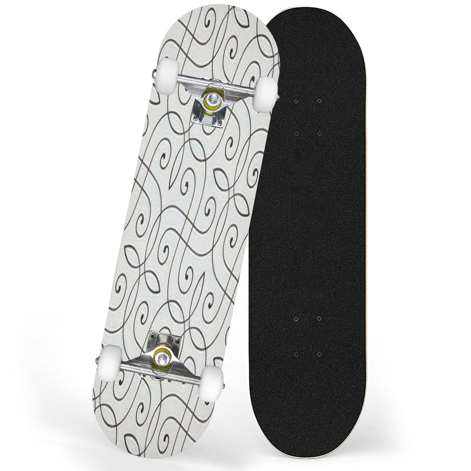 Complete Skateboards for Beginners,7 Layer Canadian Maple Double Kick ...