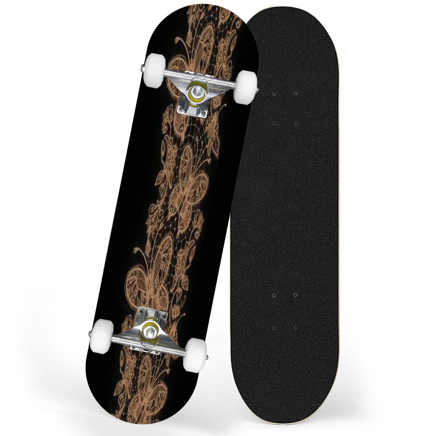 Complete Skateboards for Beginners,7 Layer Canadian Maple Double Kick ...