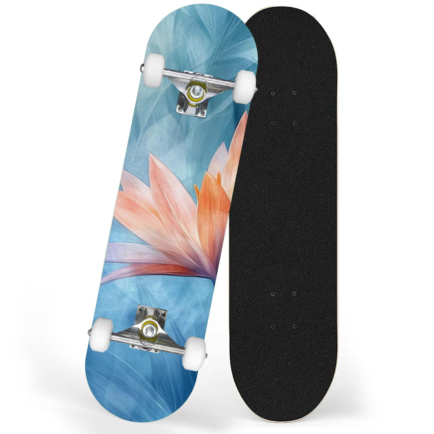 Complete Skateboards for Beginners,7 Layer Canadian Maple Double Kick ...