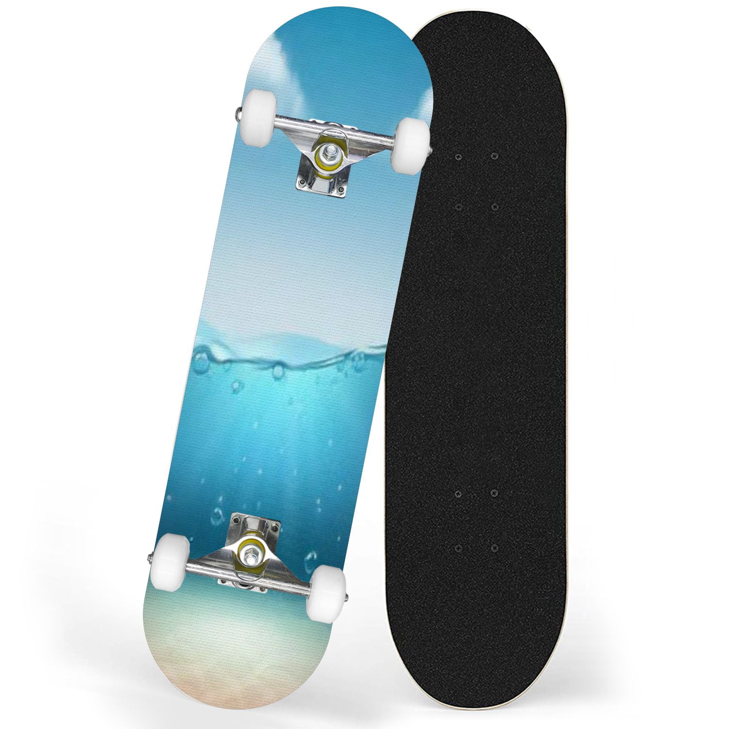 Complete Skateboards for Beginners,7 Layer Canadian Maple Double Kick ...
