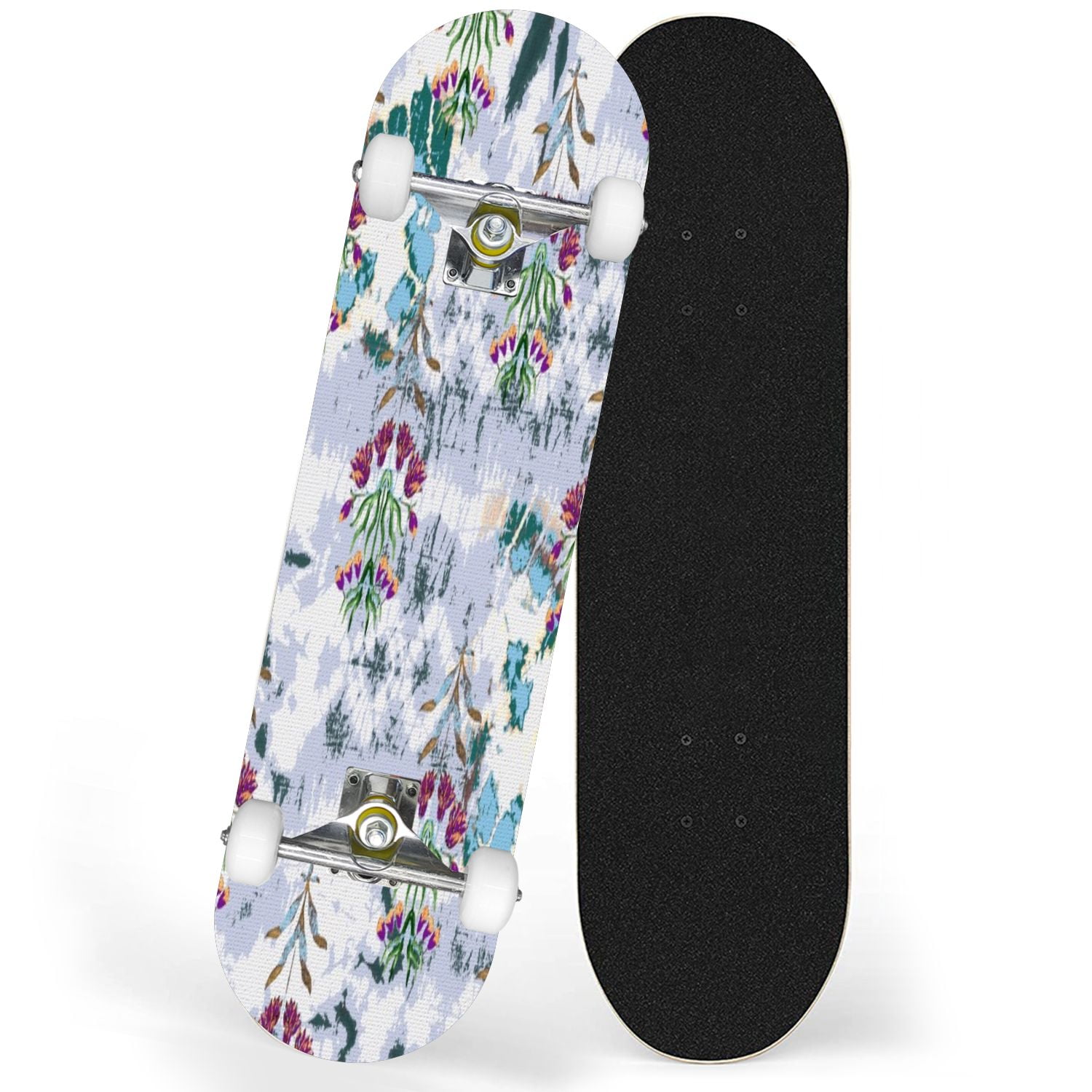 Complete Skateboards for Beginners,7 Layer Canadian Maple Double Kick ...