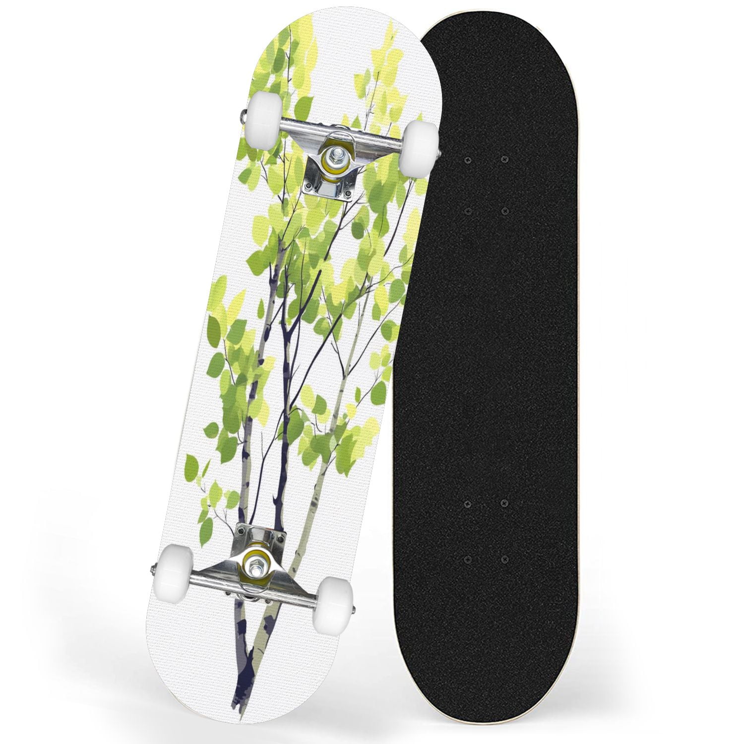 Complete Skateboards for Beginners,7 Layer Canadian Maple Double Kick ...