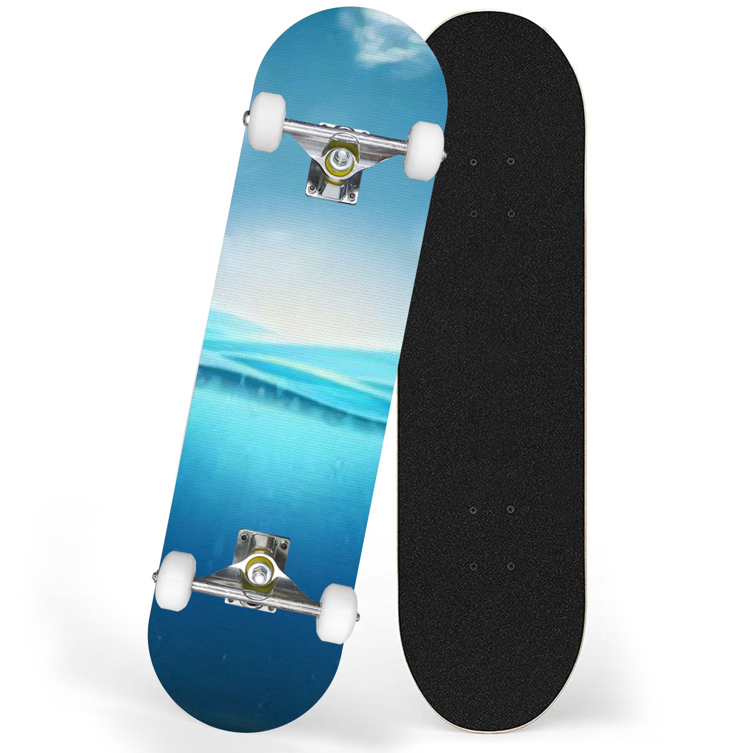 Complete Skateboards for Beginners,7 Layer Canadian Maple Double Kick ...