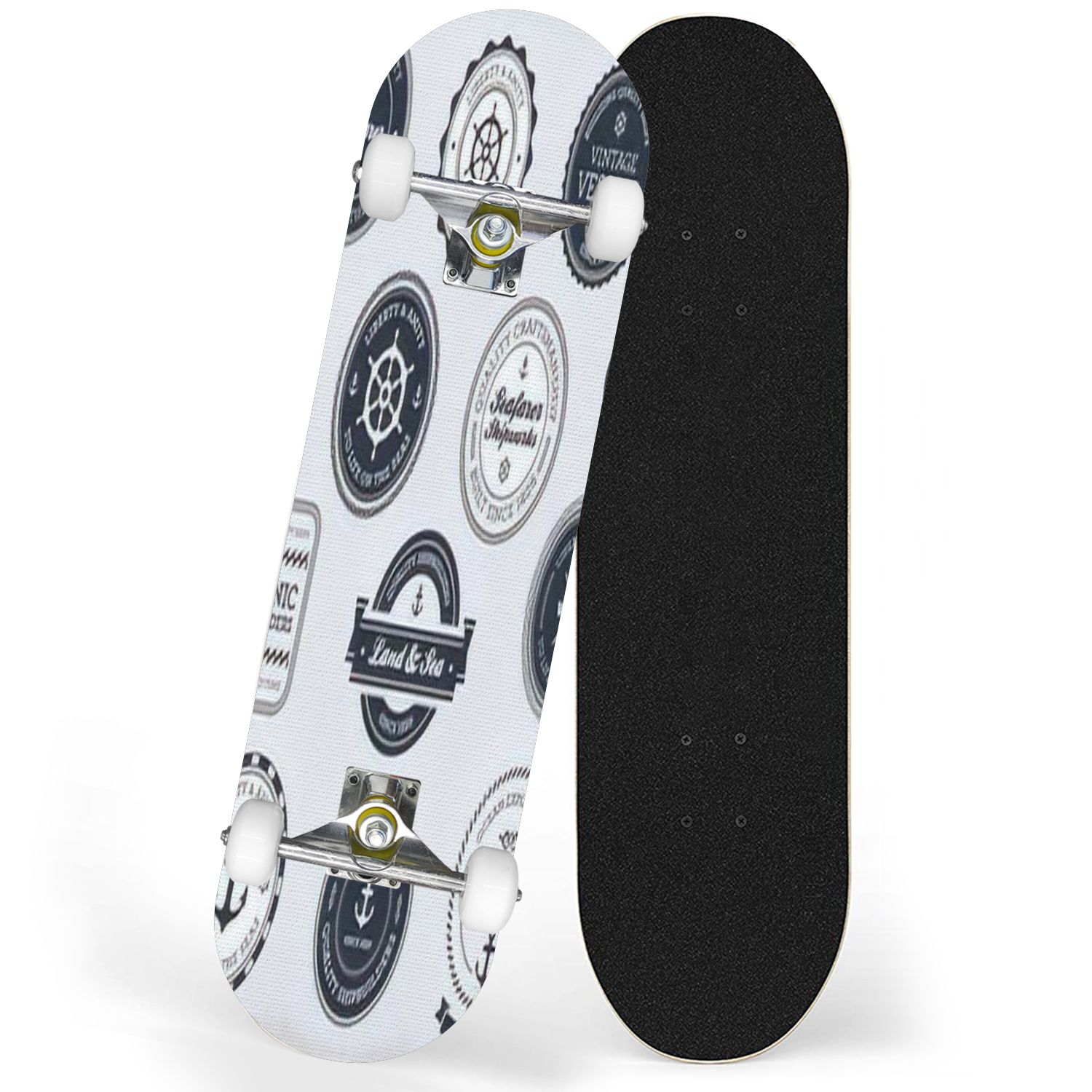 Complete Skateboards for Beginners,7 Layer Canadian Maple Double Kick ...