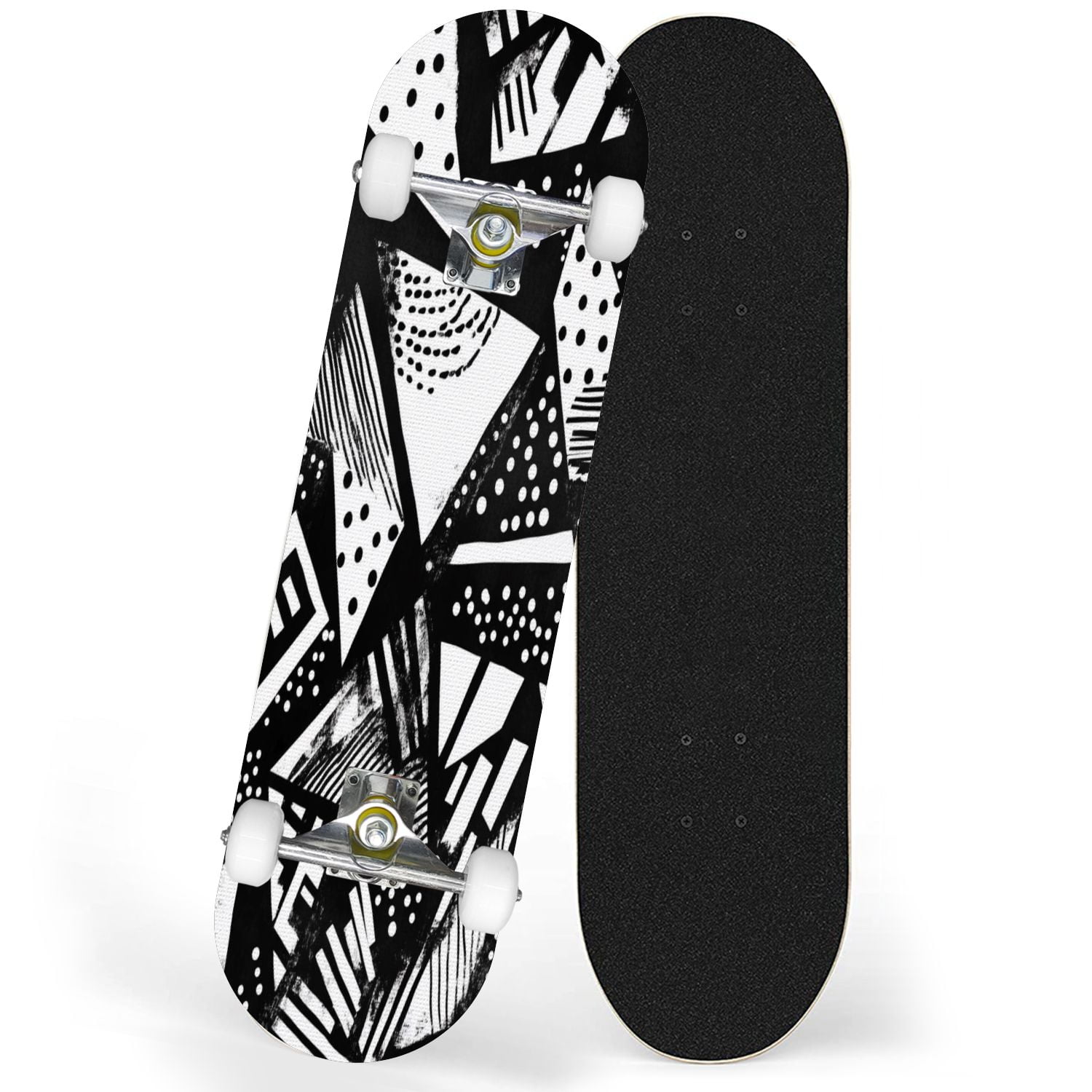 Complete Skateboards for Beginners,7 Layer Canadian Maple Double Kick ...