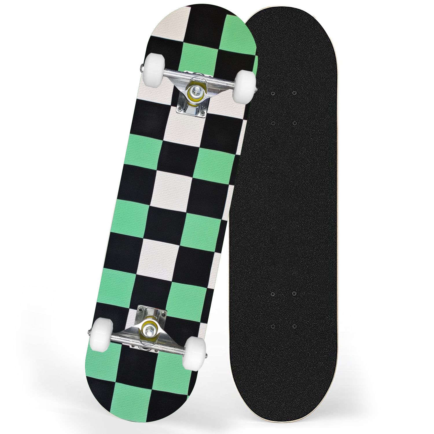 Complete Skateboards for Beginners,7 Layer Canadian Maple Double Kick ...