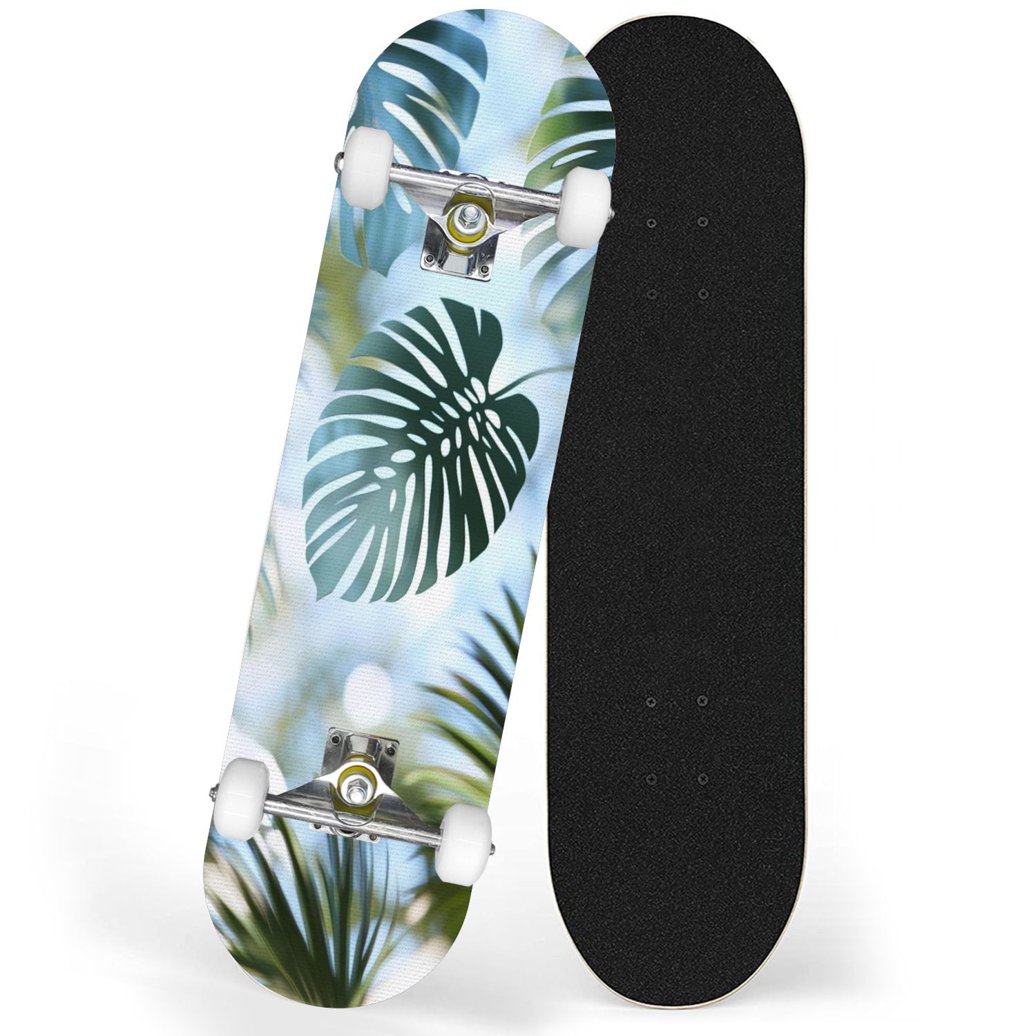 Complete Skateboards for Beginners,7 Layer Canadian Maple Double Kick ...