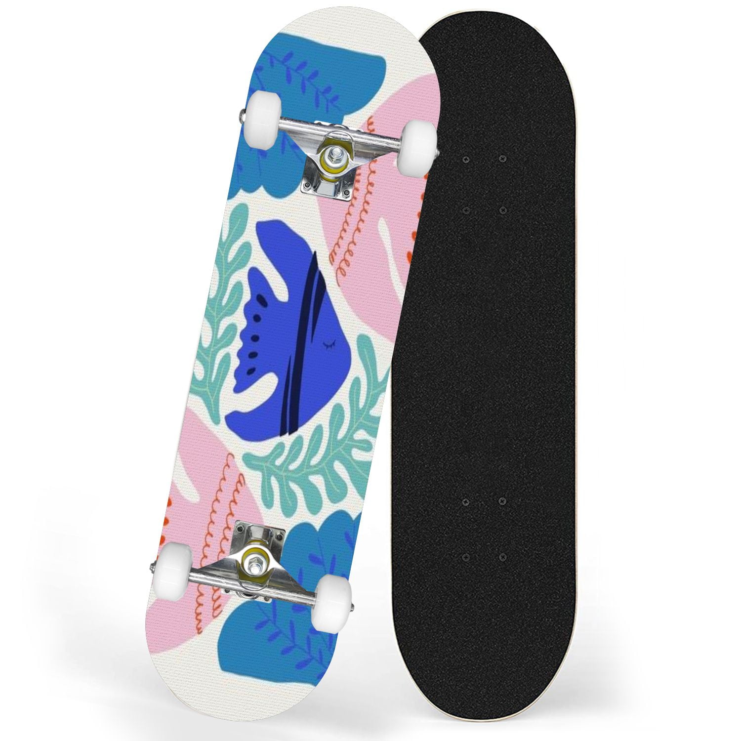 Complete Skateboards for Beginners,7 Layer Canadian Maple Double Kick ...