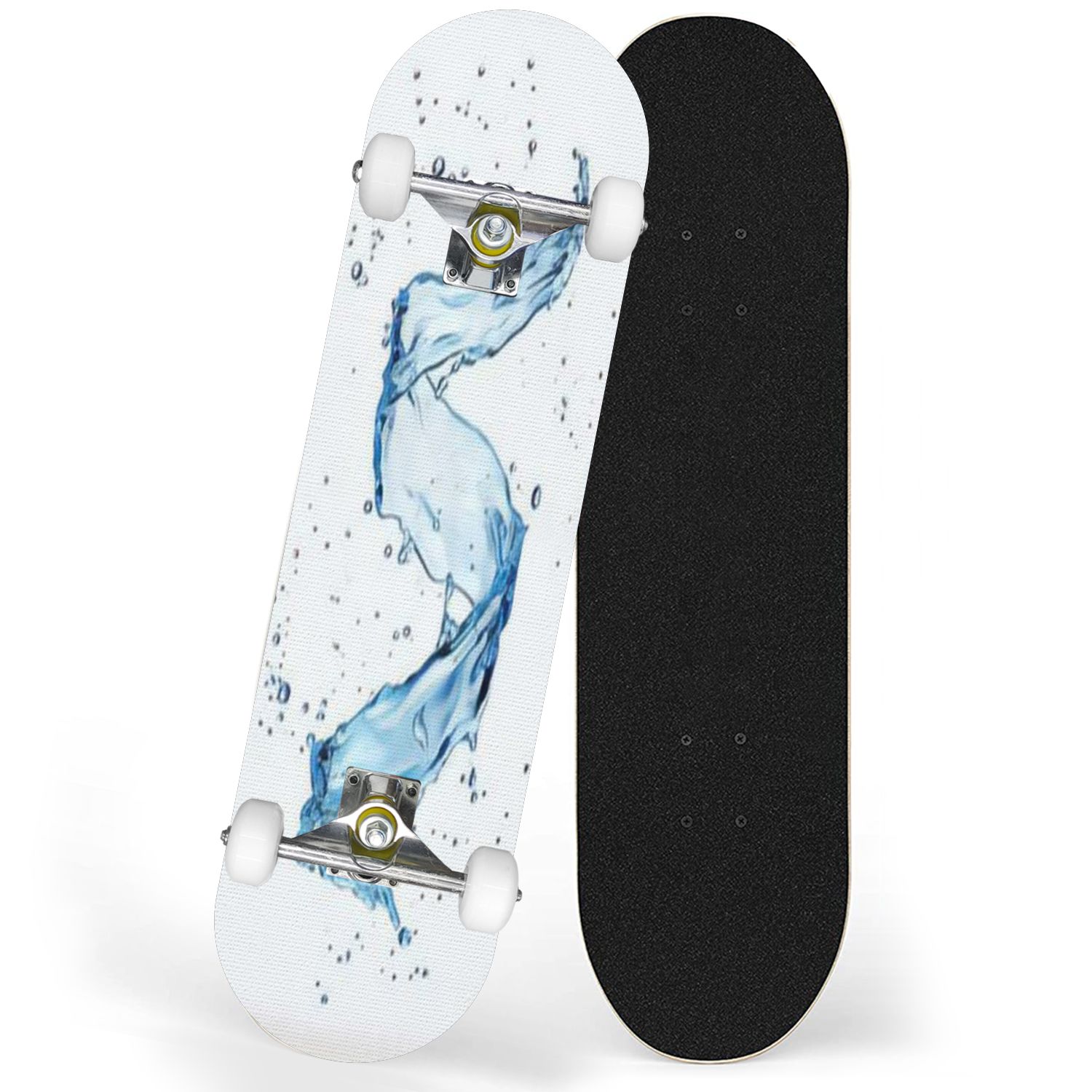 Complete Skateboards for Beginners,7 Layer Canadian Maple Double Kick ...