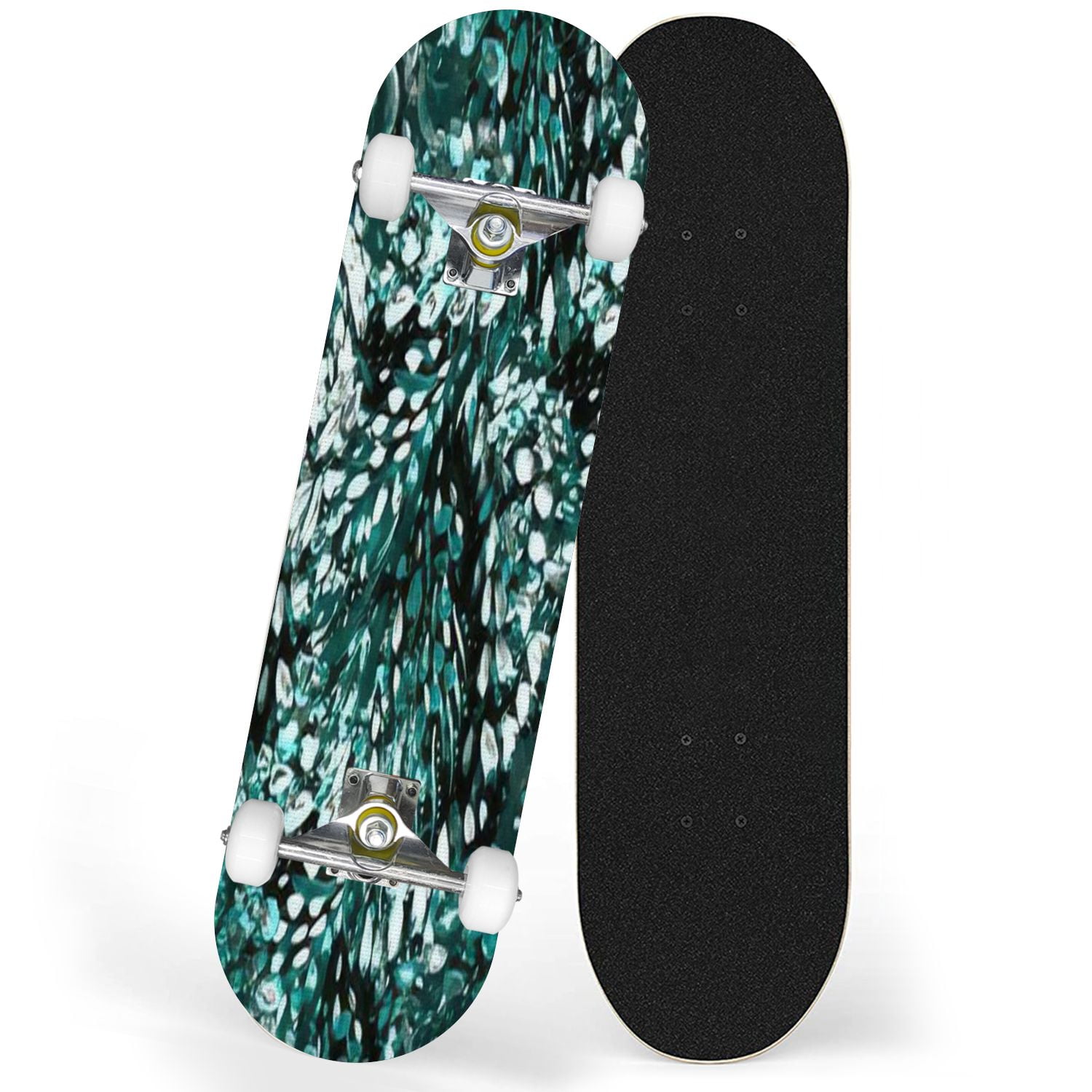 Complete Skateboards for Beginners,7 Layer Canadian Maple Double Kick ...