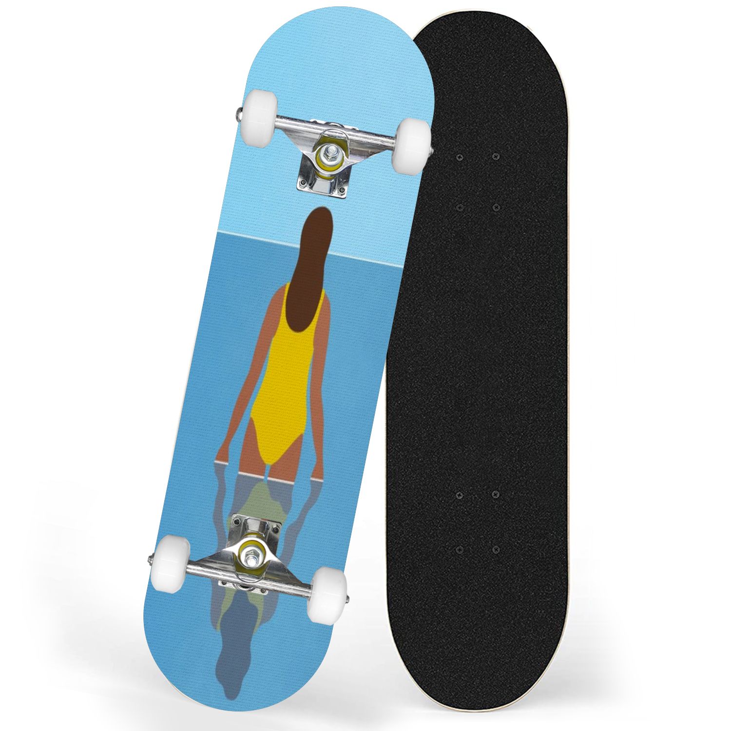 Complete Skateboards for Beginners,7 Layer Canadian Maple Double Kick ...