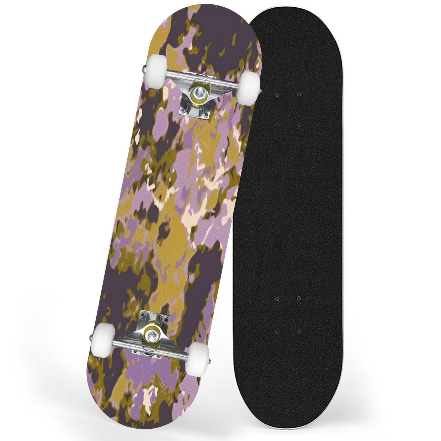 Complete Skateboards for Beginners,7 Layer Canadian Maple Double Kick ...