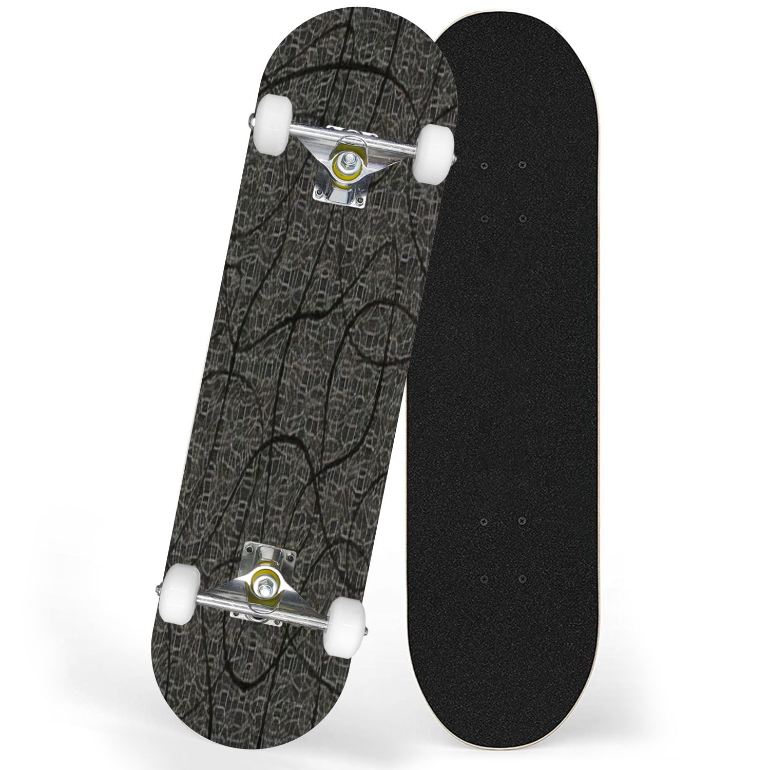 Complete Skateboards for Beginners,7 Layer Canadian Maple Double Kick ...