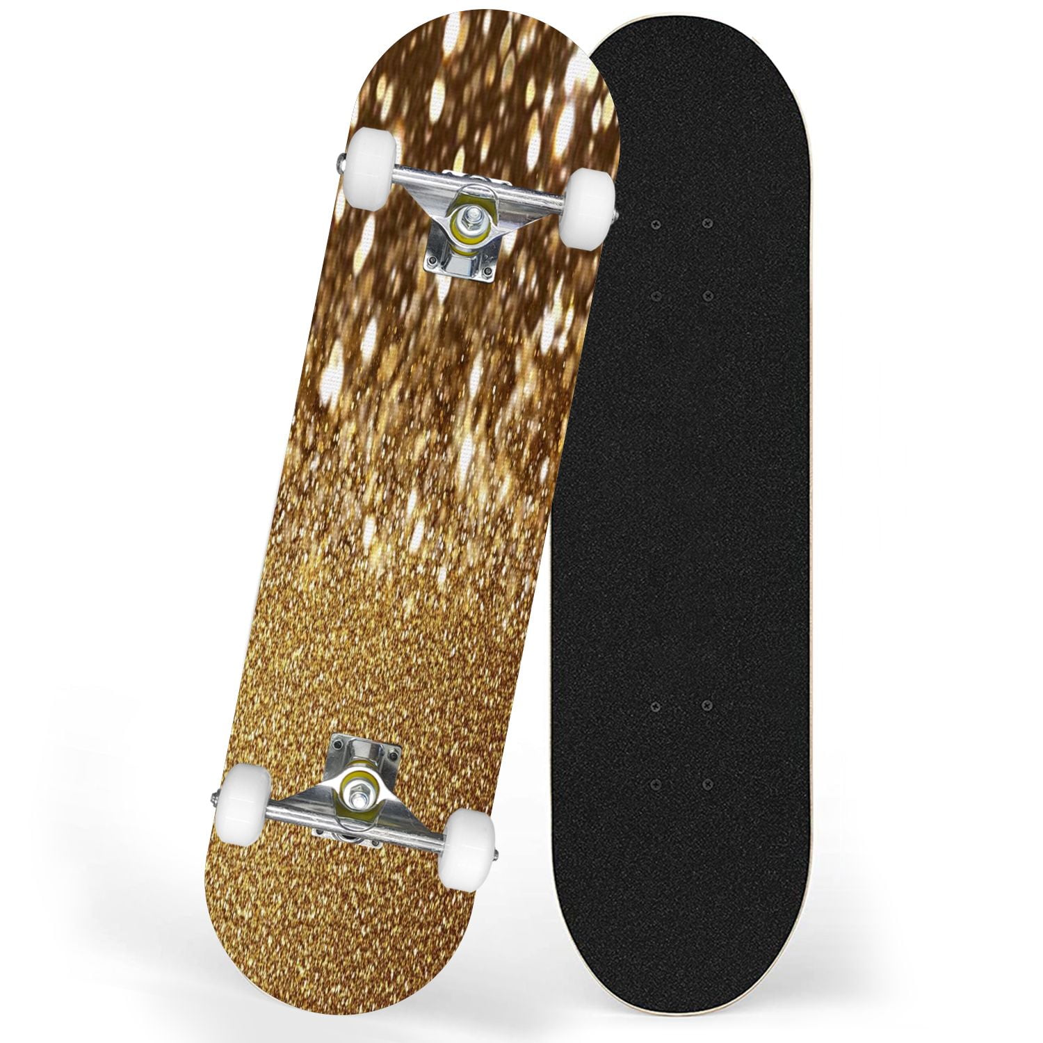 Complete Skateboards for Beginners,7 Layer Canadian Maple Double Kick ...