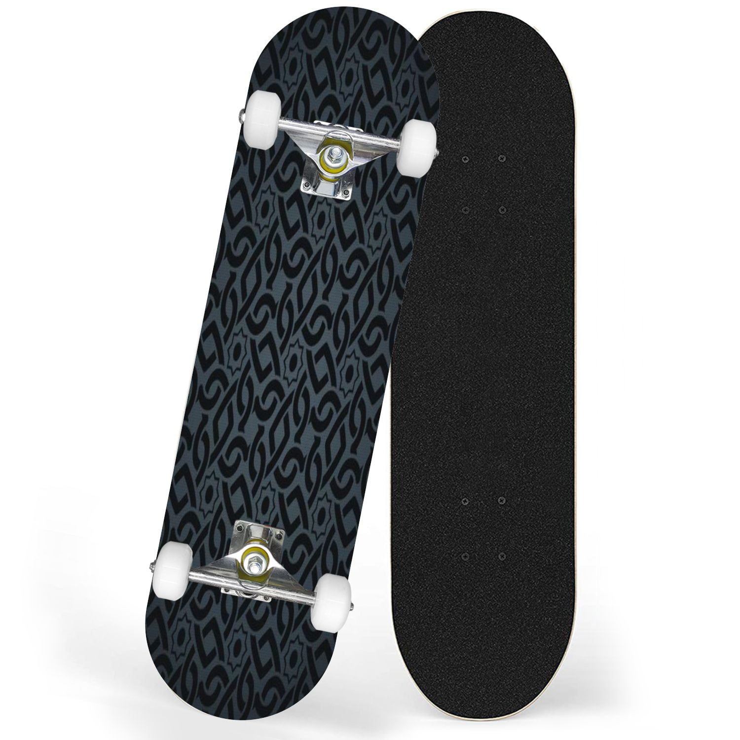 Complete Skateboards for Beginners,7 Layer Canadian Maple Double Kick ...