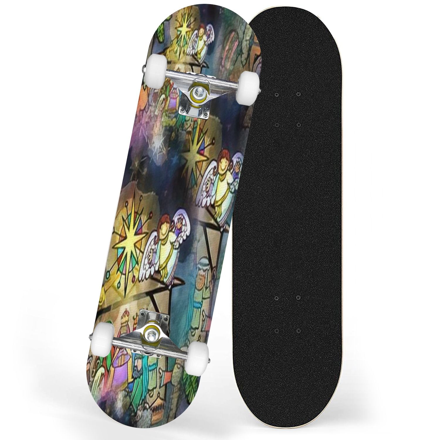 Complete Skateboards For Beginners,7 Layer Canadian Maple Double Kick ...