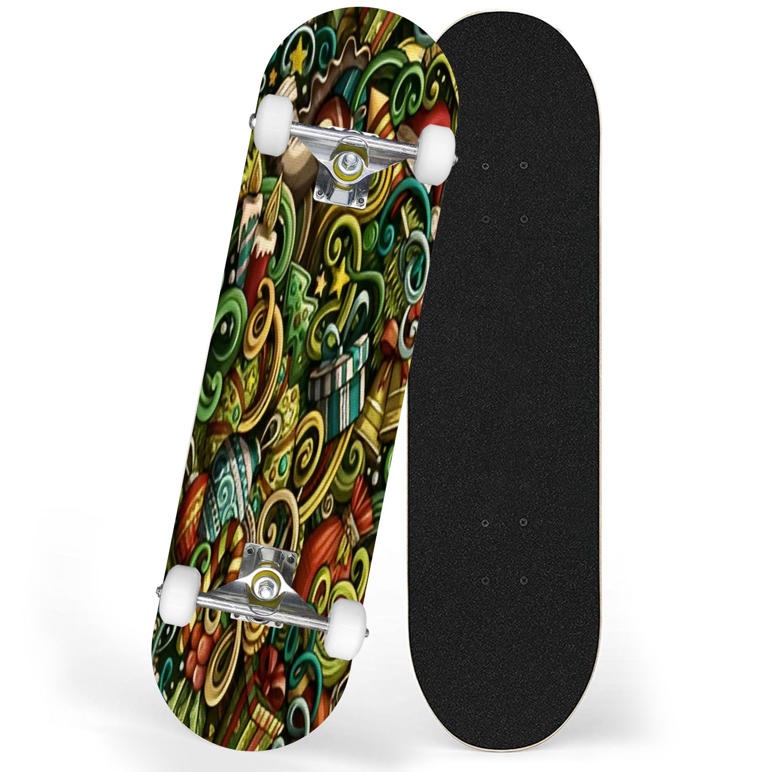 Complete Skateboards For Beginners,7 Layer Canadian Maple Double Kick ...