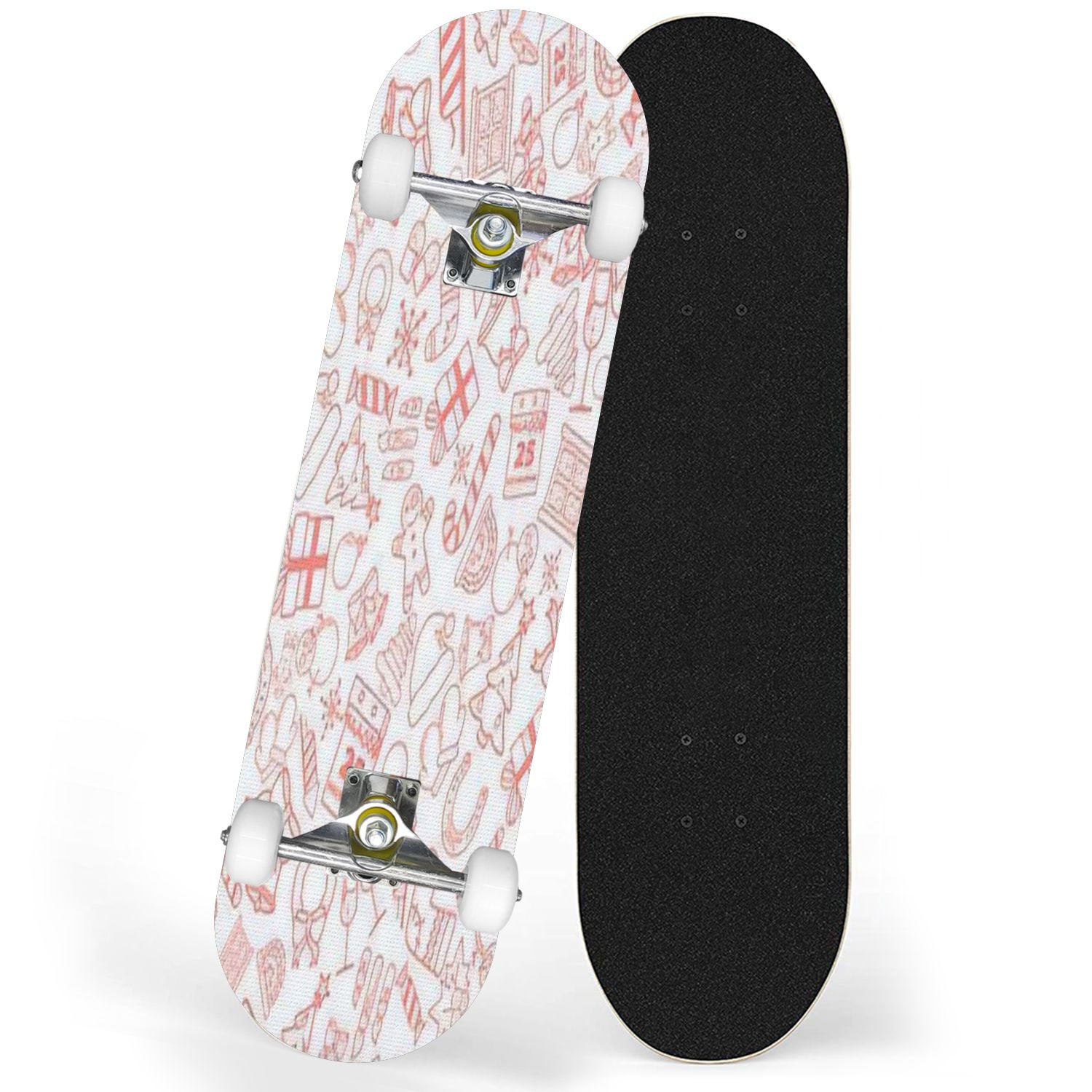 Complete Skateboards For Beginners,7 Layer Canadian Maple Double Kick ...