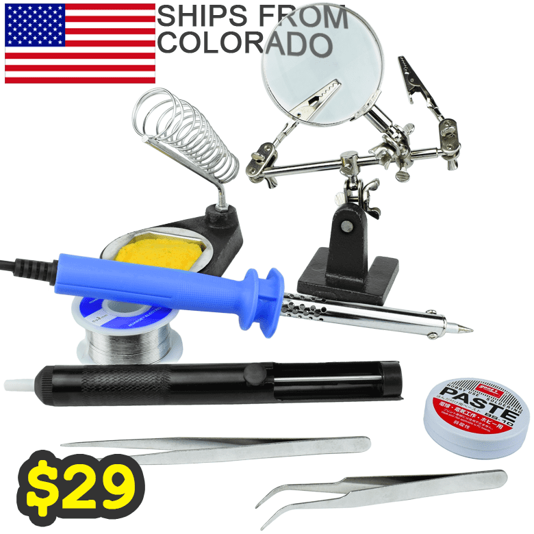 Complete Solder Iron Starter Kit - Everything needed to start soldering ...