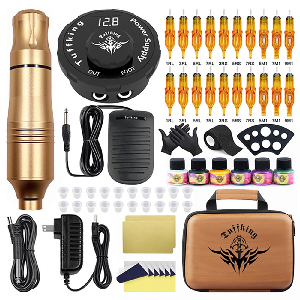 Complete Tättoo Kit – Includes Rotary Tättoo Pen, Power Supply, 20 ...