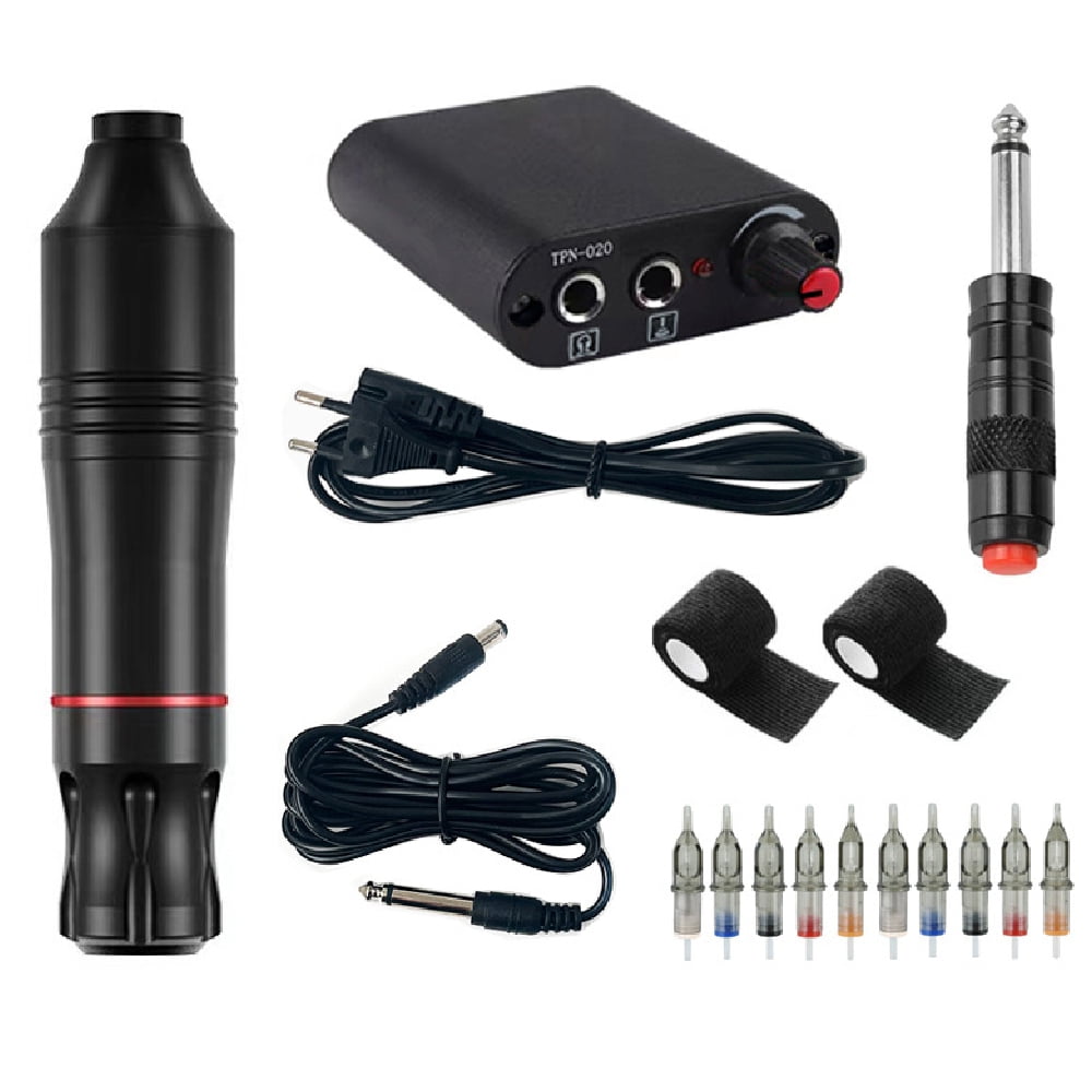 Complete Tattokit with Power Supply,Clip Cord,RCA Connector,10Pcs ...