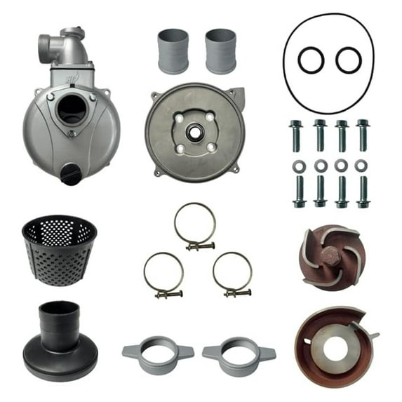 Complete Threaded Semi-Trash Water Pump W/NPT Thread Inlet and Outlet ...