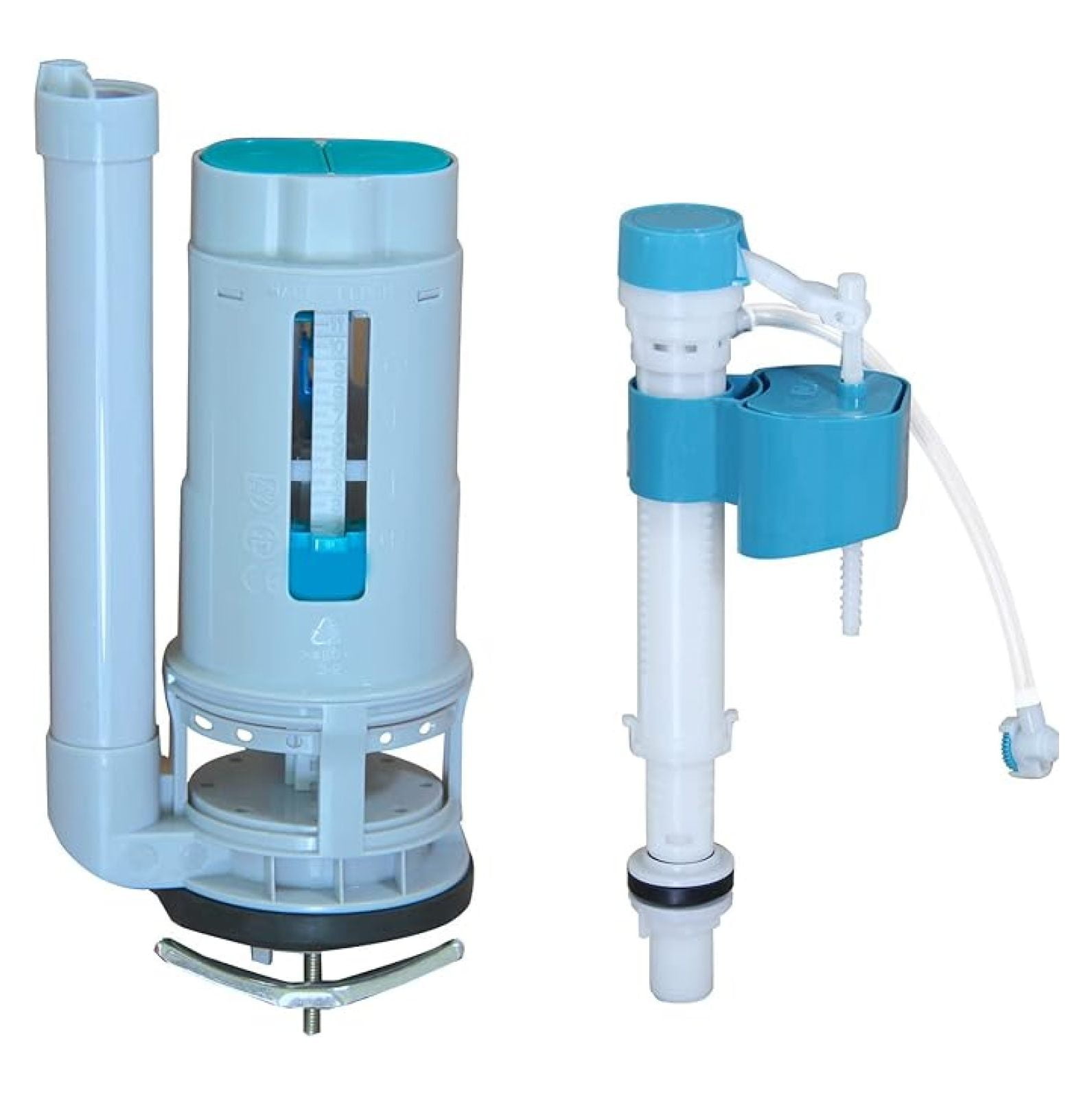 Complete Toilet Repair Kit Inside 2-inch Dual Flush Water Fill Inlet ...