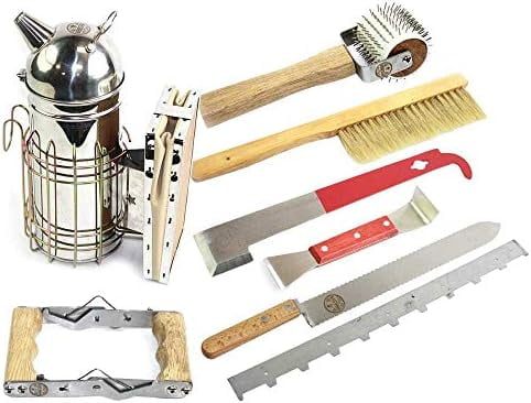 Complete Tool Assortment - Bee Smoker, Frame Spacer, Serrated Decapping ...