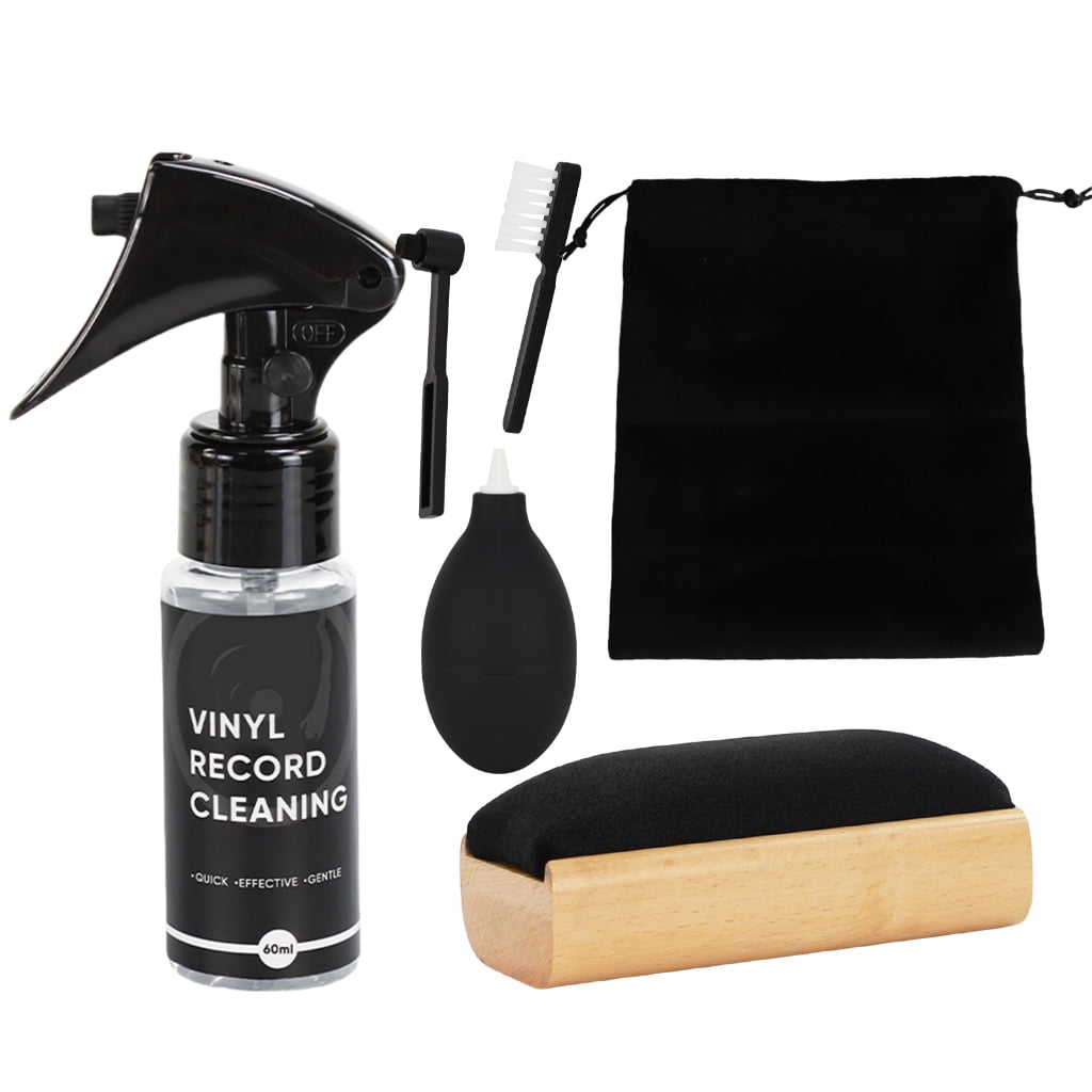 Complete Vinyls Record Cleaning Kit Soft Velvet Record Brush Cleaning ...