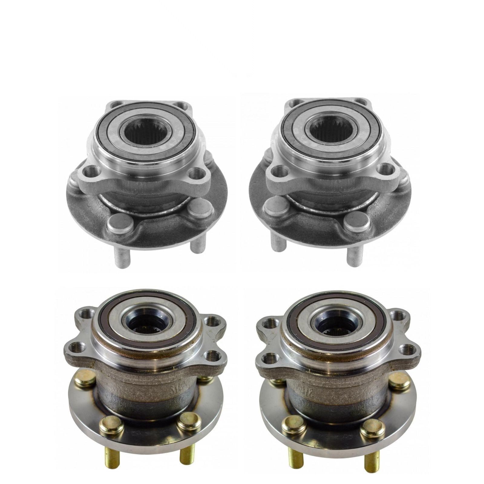 Complete Wheel Hub Bearings Set for 2005-2009 for Subaru for Legacy for Outback - Front & Rear ...