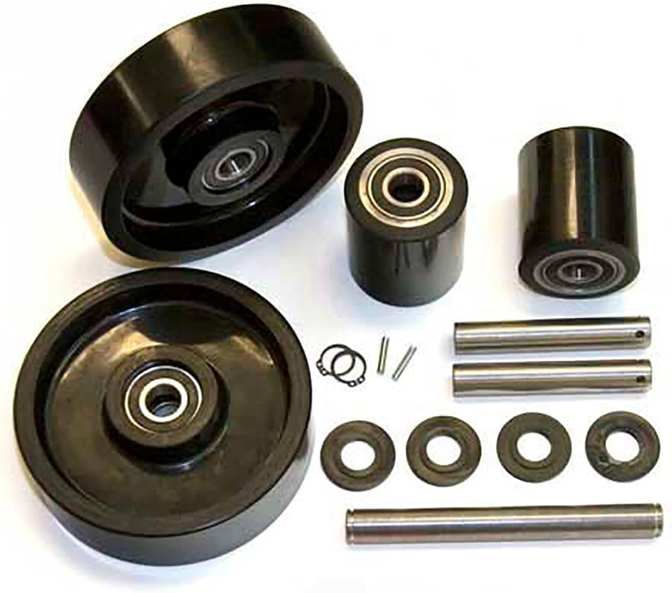 Complete Wheel Kit for Manual Pallet Jack, Fits Mobile, Model # ML55 ...
