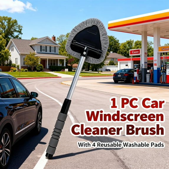 Complete Windshield Cleaner Kit - 180° Rotating Head Tool with ...