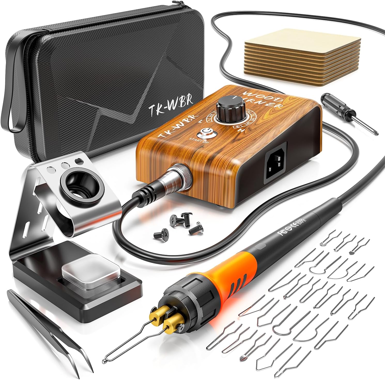 Complete Wood Burner Tool Set - DIY Pyrography Kit with Adjustable ...