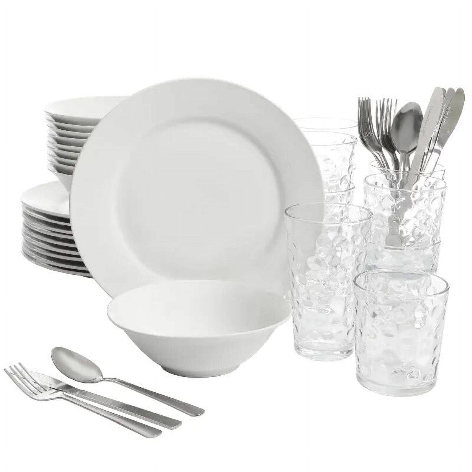 Complete Your Table Setting with the Grand 48-Piece Round Dinnerware ...