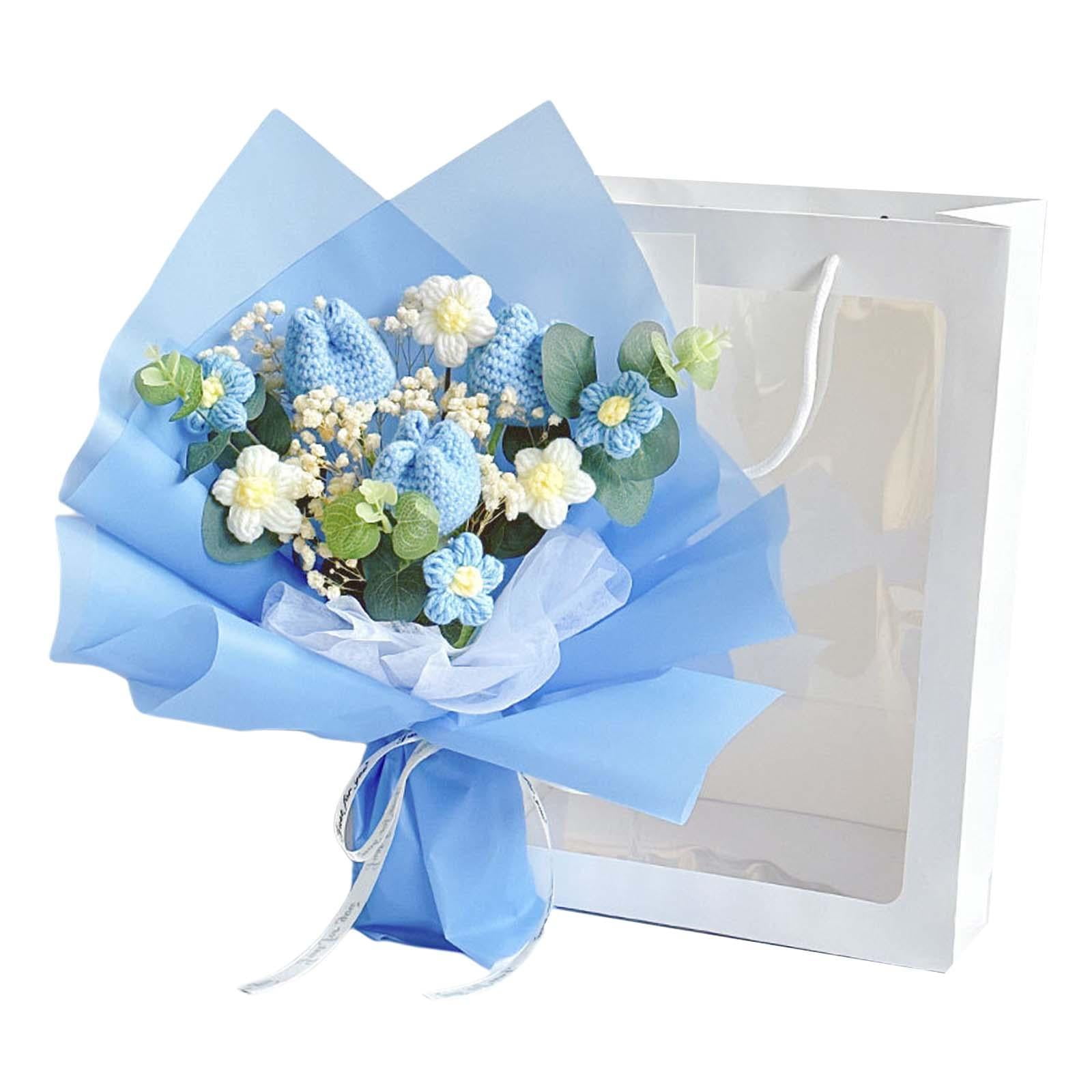 Completed Crochet Flowers Bouquet Eternal Blessing Crocheted Floral ...