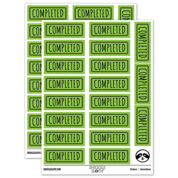 Completed Double Line Border Sticker Set - Light Green - Gloss Finish ...