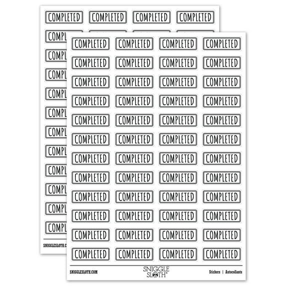 Completed Double Line Border Sticker Set - White - Gloss Finish - 1.25 ...