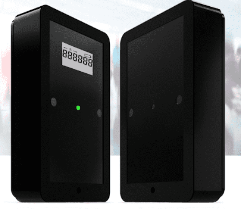 Completely Wireless Dual Infrared Beam People Traffic Counter Battery ...