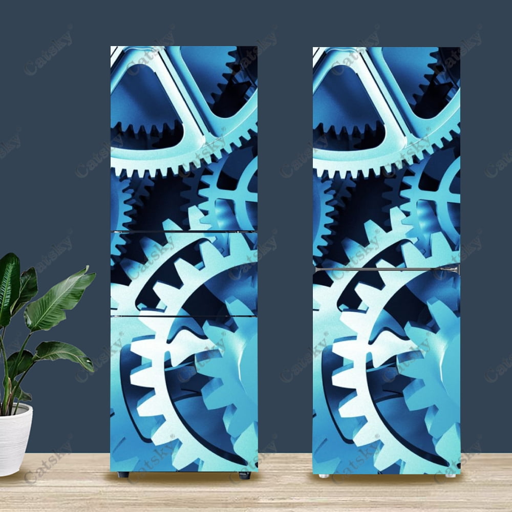 Complex Technology Gear Refrigerator Stickers Home Decor Kitchen Murals ...