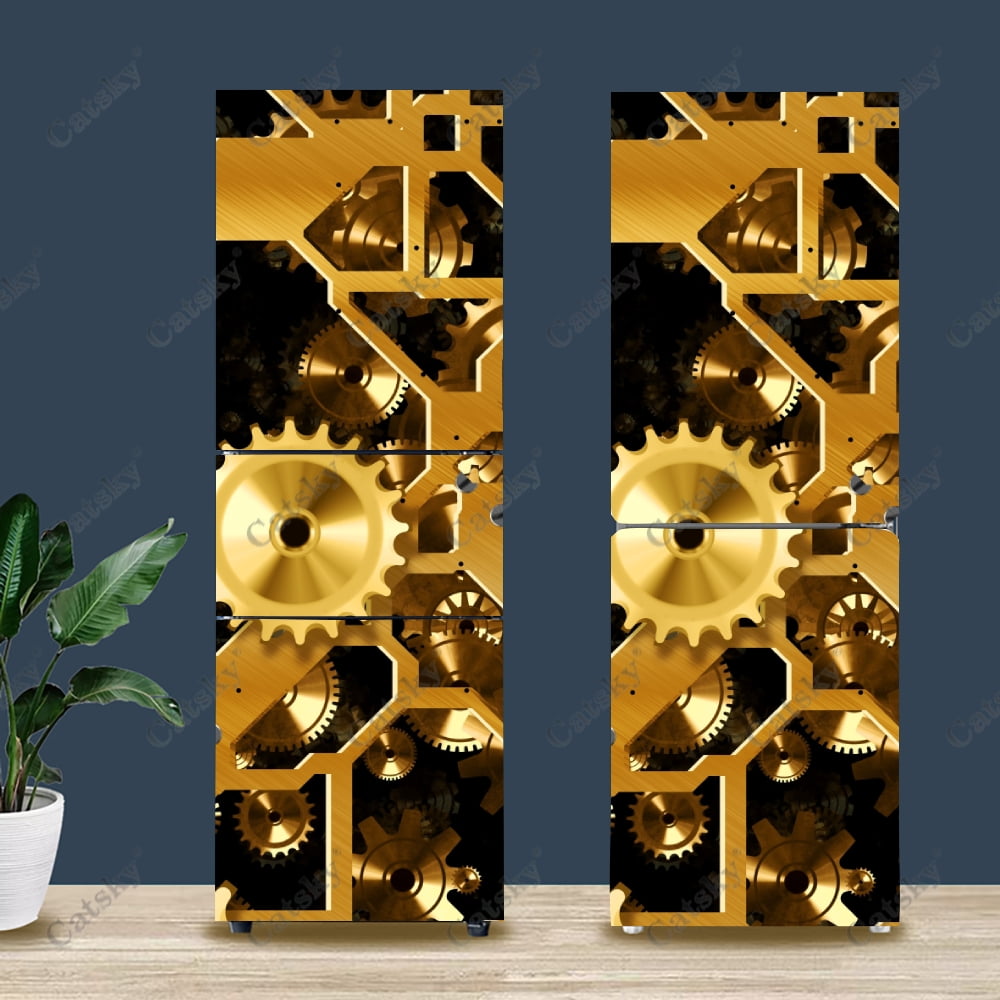 Complex Technology Gear Refrigerator Stickers Home Decor Kitchen Murals ...