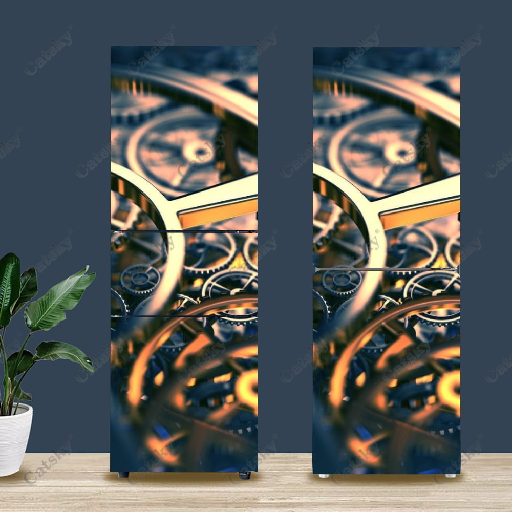 Complex Technology Gear Refrigerator Stickers Home Decor Kitchen Murals ...