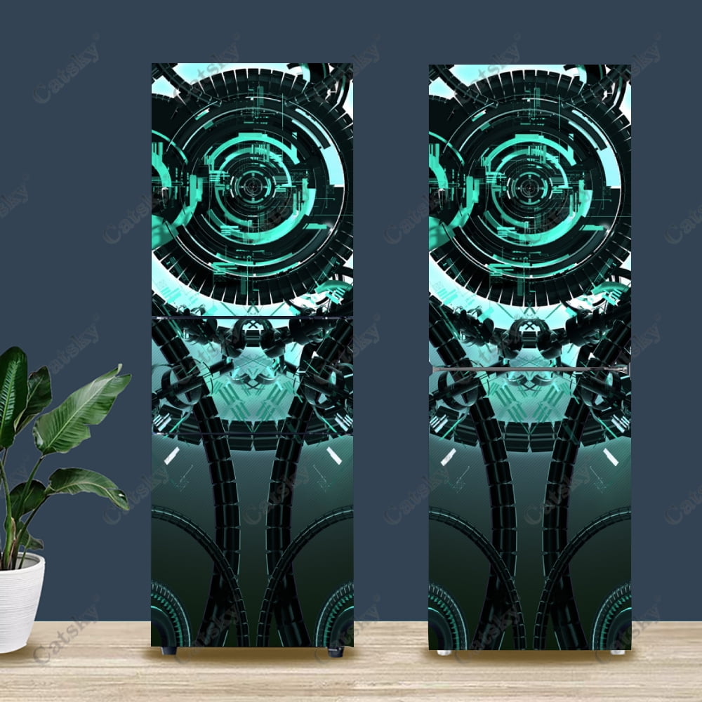 Complex Technology Gear Refrigerator Stickers Home Decor Kitchen Murals ...
