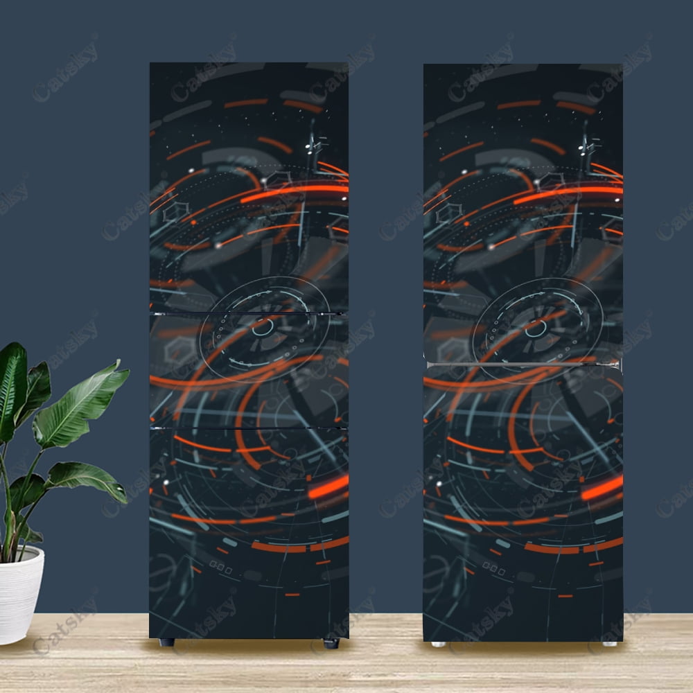 Complex Technology Gear Refrigerator Stickers Home Decor Kitchen Murals ...