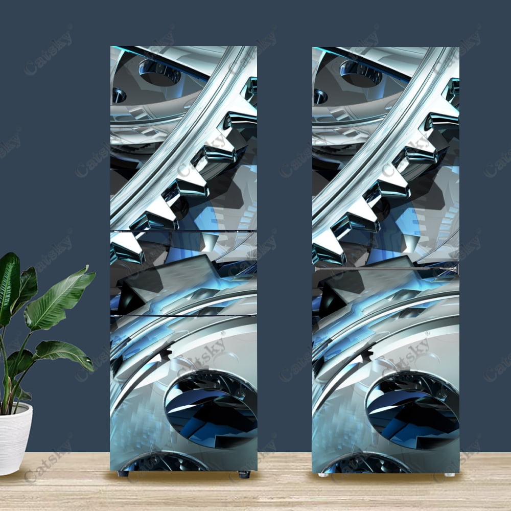 Complex Technology Gear Refrigerator Stickers Home r Kitchen Murals DIY ...