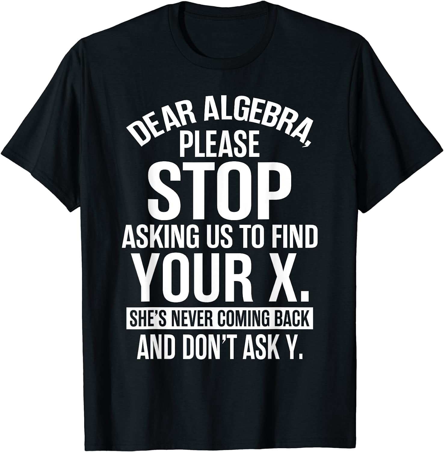 Complicated Math Apparel - Awesome Funny Algebra Design T-Shirt Black ...