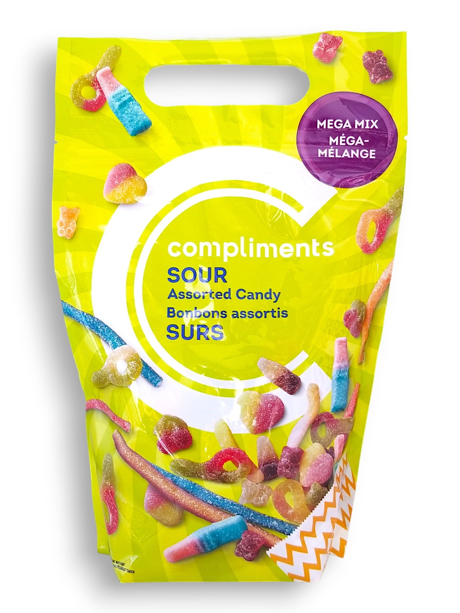 Compliments Mega Mix Sour Assorted Candy, 800g/28.2 oz. Bag - Walmart.com