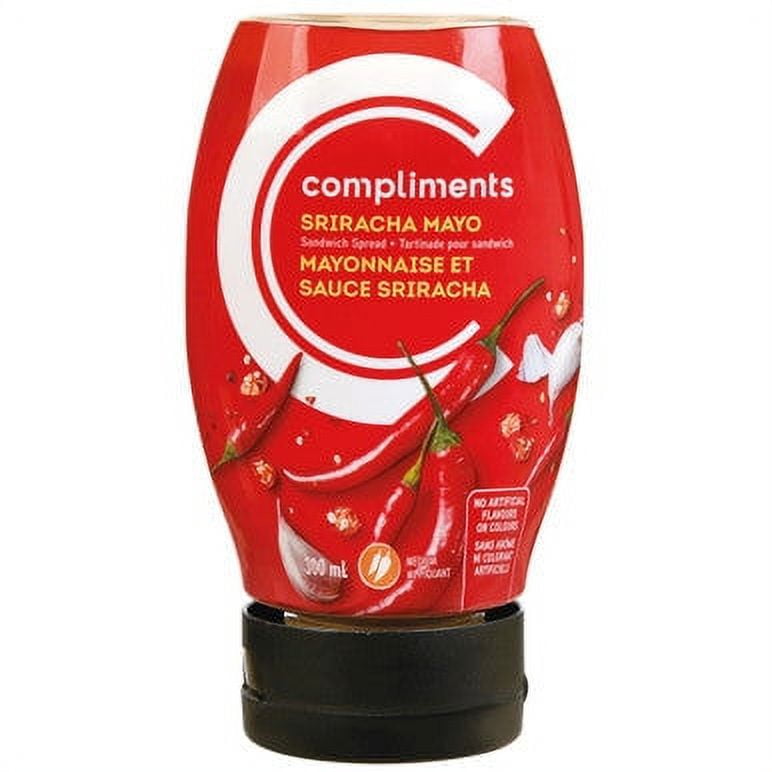 Compliments Sriracha Mayo, 300ml/10.1 oz., {Imported from Canada ...