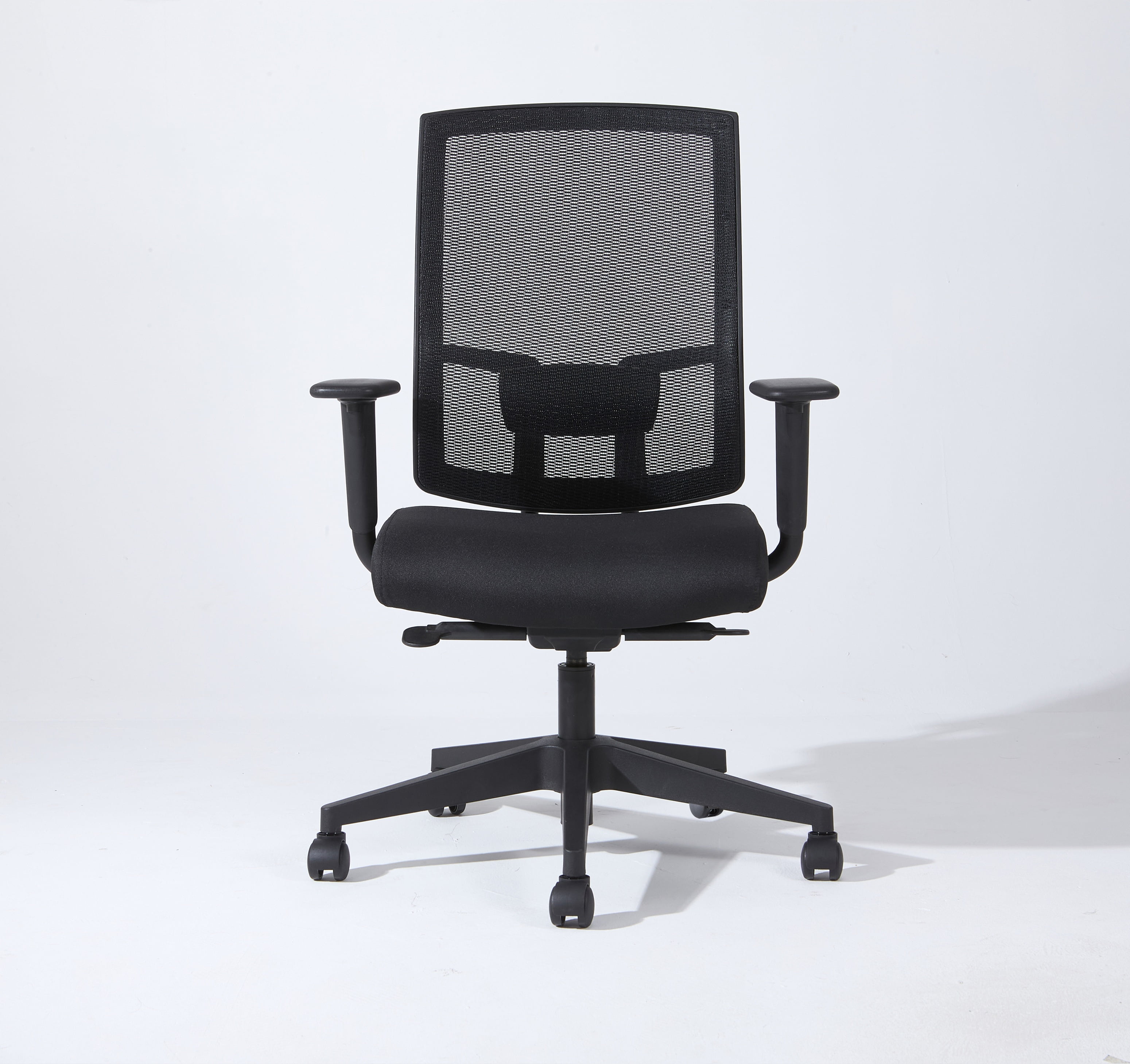 Complus Ergonomic Mesh Office Chair - High Back, Black, 27"H, Adjustable Arms, Metal Frame ...