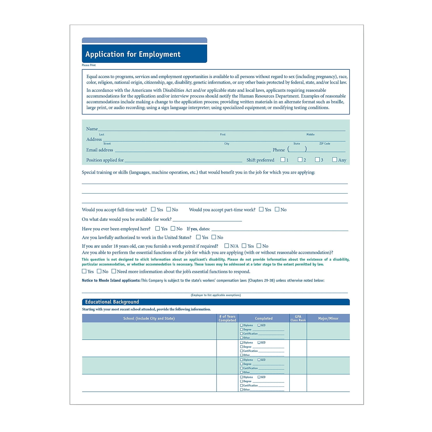 ComplyRight AR0374 Job Application - Walmart.com